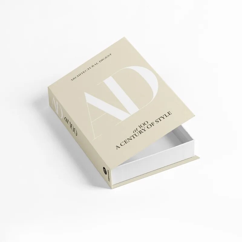 Декоративная книга AD OPEN, серый картон