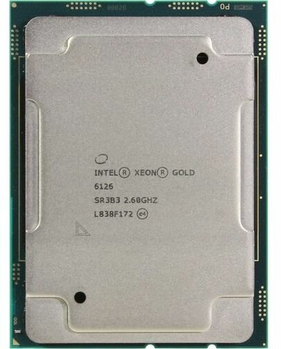 Серверный процессор Intel Xeon Gold 6126 (CD8067303405900S) OEM - LGA 3647, 12 x 2,6 ГГц, L3 - 19,25 МБ, DDR4-2666 МГц, TDP 125 Вт