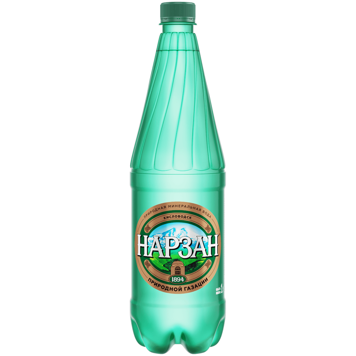 Вода питьевая минеральная Нарзан Золотой газированная 1 л ПЭТ