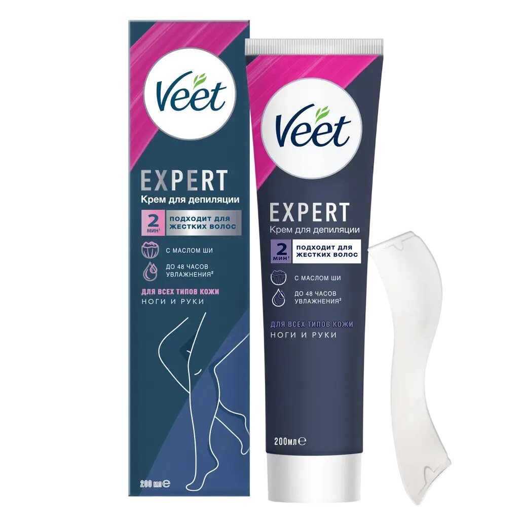 Veet Expert Крем для депиляции для всех типов кожи 200 мл 1 шт