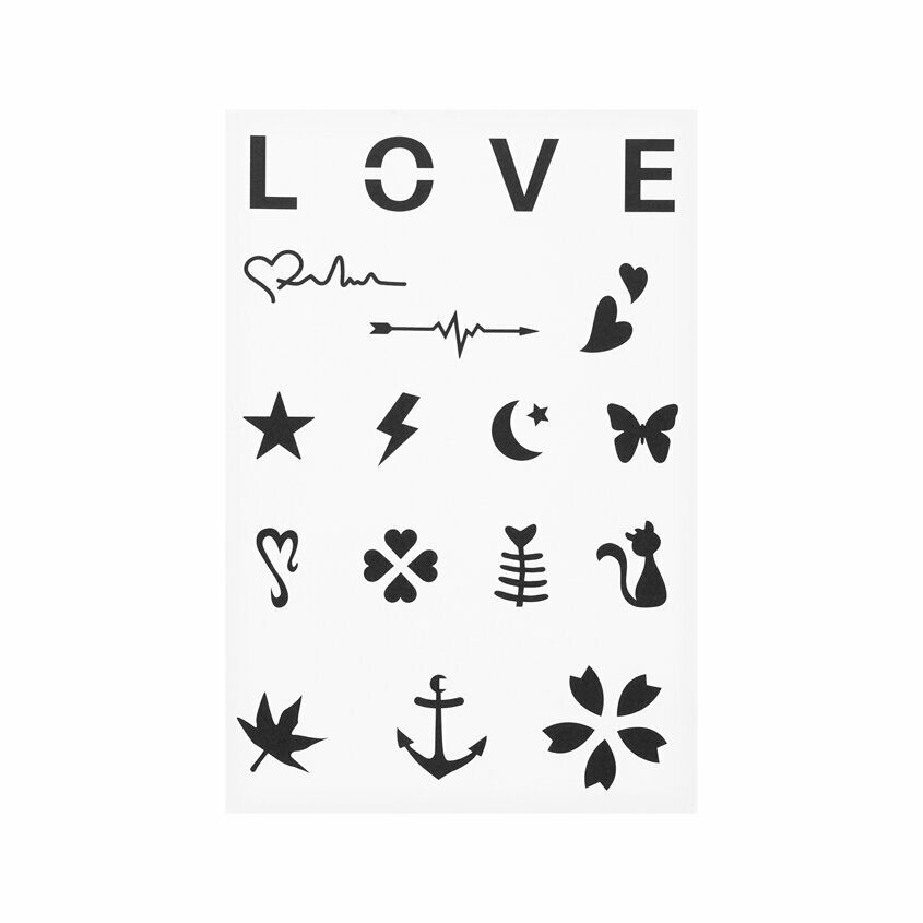 Татуировка для тела DECO. переводная (love and other)