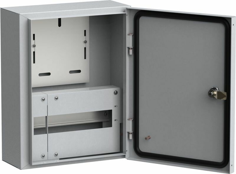 Распределительный щит IEK ЩУРн-1/12 Titan IP54, без окна металлический, 395х310х165 мм