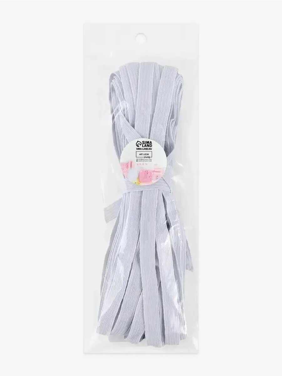 Белая бельевая резинка 10мм на 10м — надежность и комфорт