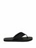Шлёпанцы CALVIN KLEIN Logo-embossed flip-flops, размер 43 EU, black/black