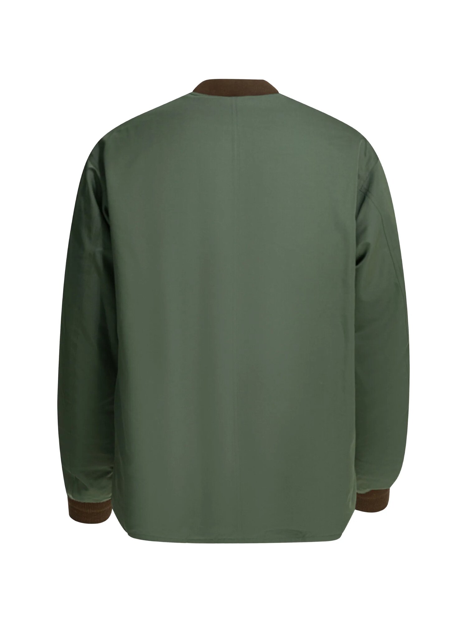 Куртка Visvim Contrast-trim button-up bomber jacket, размер 3, green — фото 1