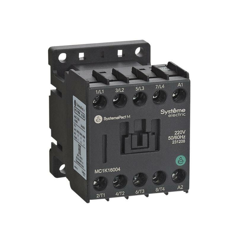 Контактор MC1K 4P(2НО+2НЗ) 9А AC 220В 50/60Гц SE MC1K09008M7