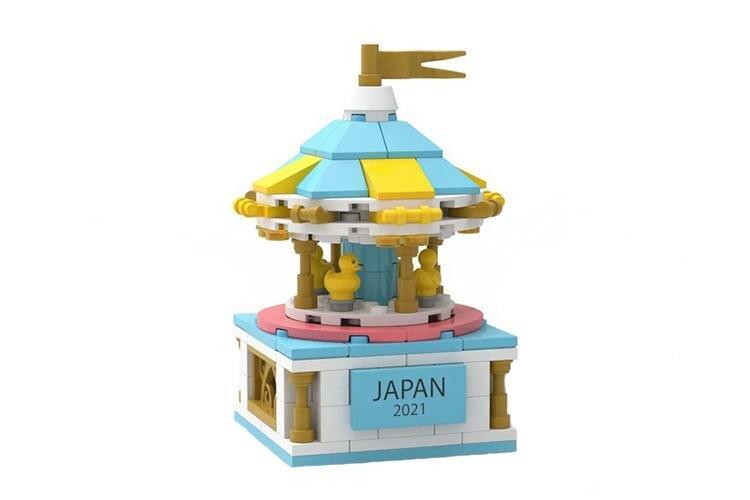 Конструктор LEGO Regional Limited Carousel Yellow Duck Japan Building Blocks 136 6373618, Carousel