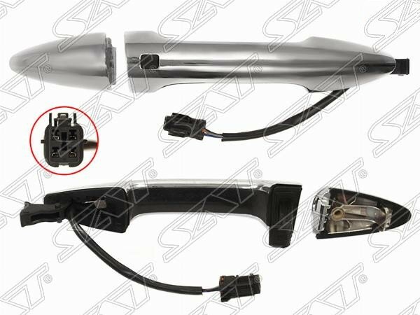 Ручка двери SAT ST-226-0038 Kia Rio 11-17 Передняя/ Правая SMART KEY
