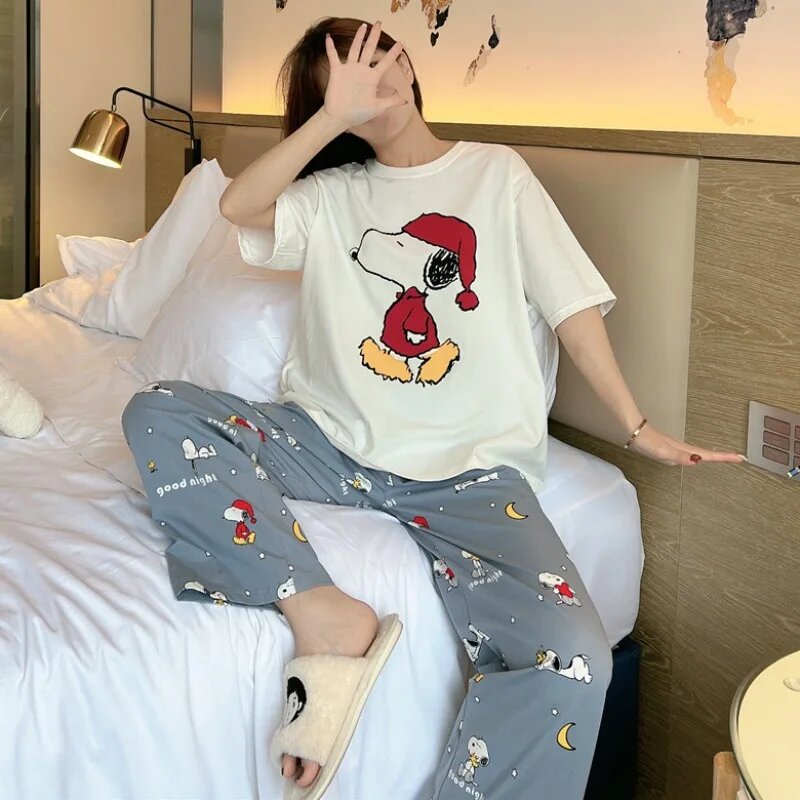 Пижама женская MINISO Snoopy, комплект, M