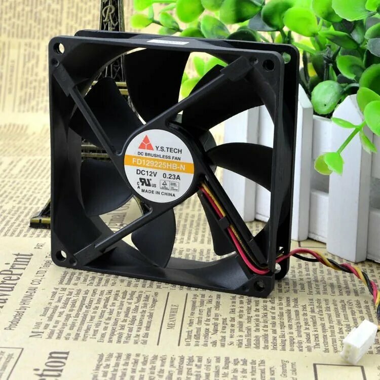 Вентилятор Охлаждения Y.S.TECH FD129225HB-N 12V 0.23A 9CM 9025 90 90 25mm .90mm Вентилятор