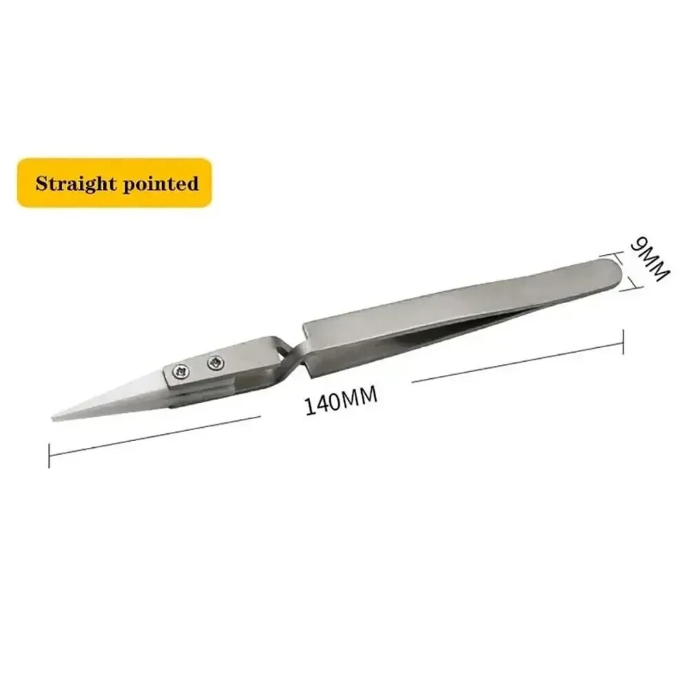 Пинцет Straight pointed 140MM, 9MM DAYFULI