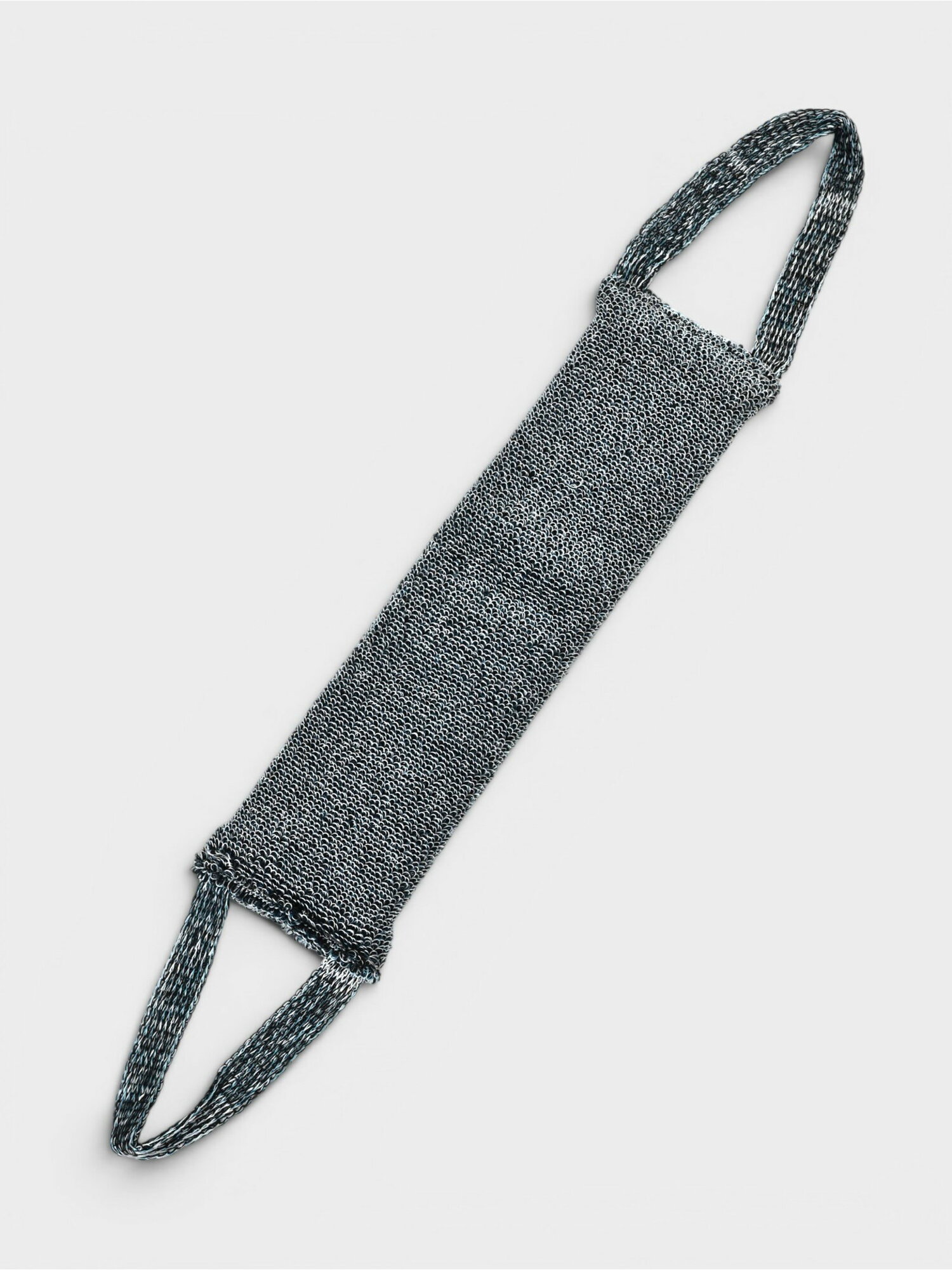 Мочалка банная длинная "Букле", мужская, объёмная, 40x11 см, вид: мочалка лента