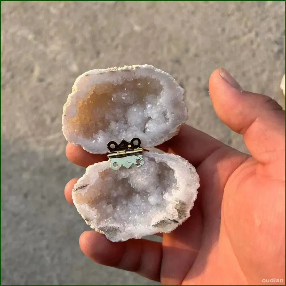 Коробка для колец, Натуральный хрустальматериал, Марокко,1 шт.
