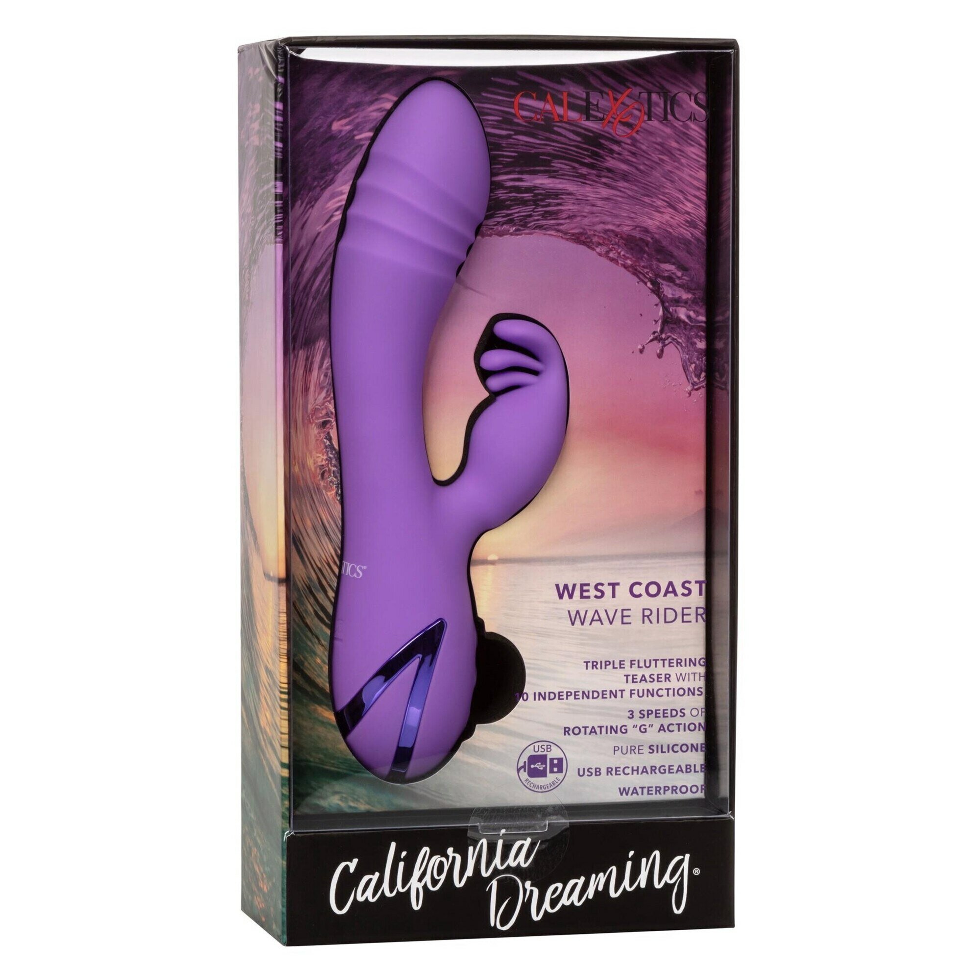 Вибромассажер Calexotics "West Coast Wave Rider" силикон, фиолетовый