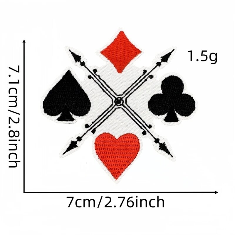 Нашивка с картами и стрелами, 7x7 см, 1.5г, yzhbt0149-2