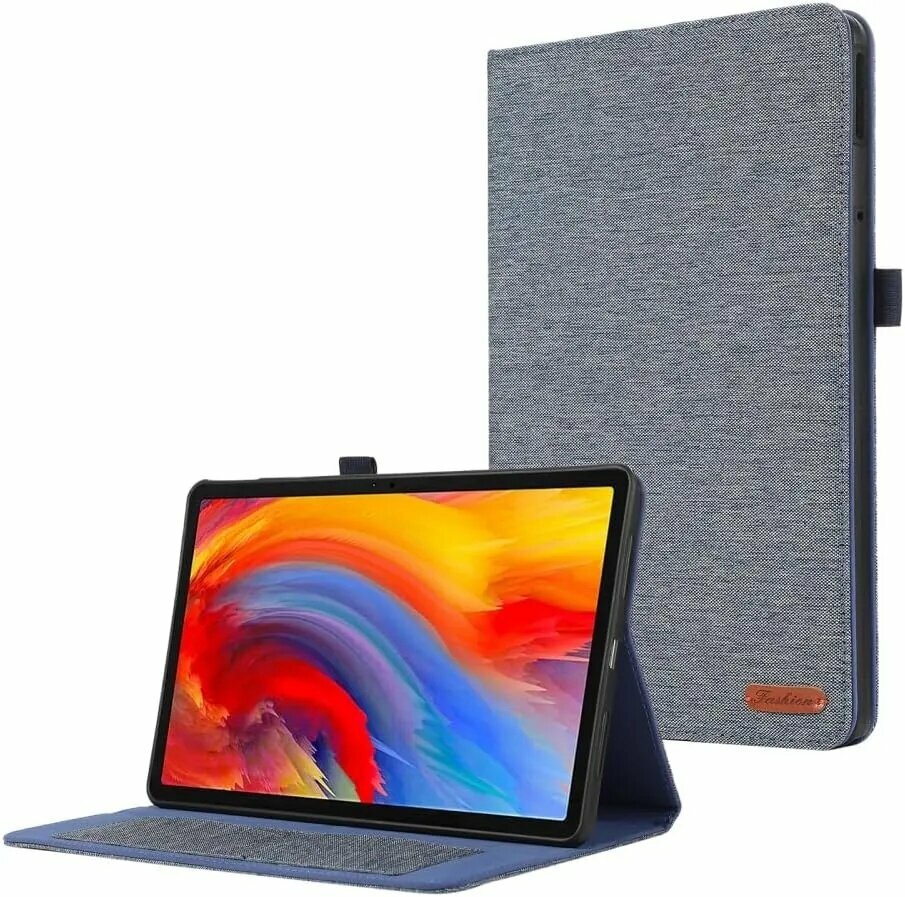 Чехол-книжка с переворотом из ткани для планшета Lenovo Tab Idea 11 дюймов TB336ZU TB336FU 2025/Tab K11 Gen 2 многоугольная подставк