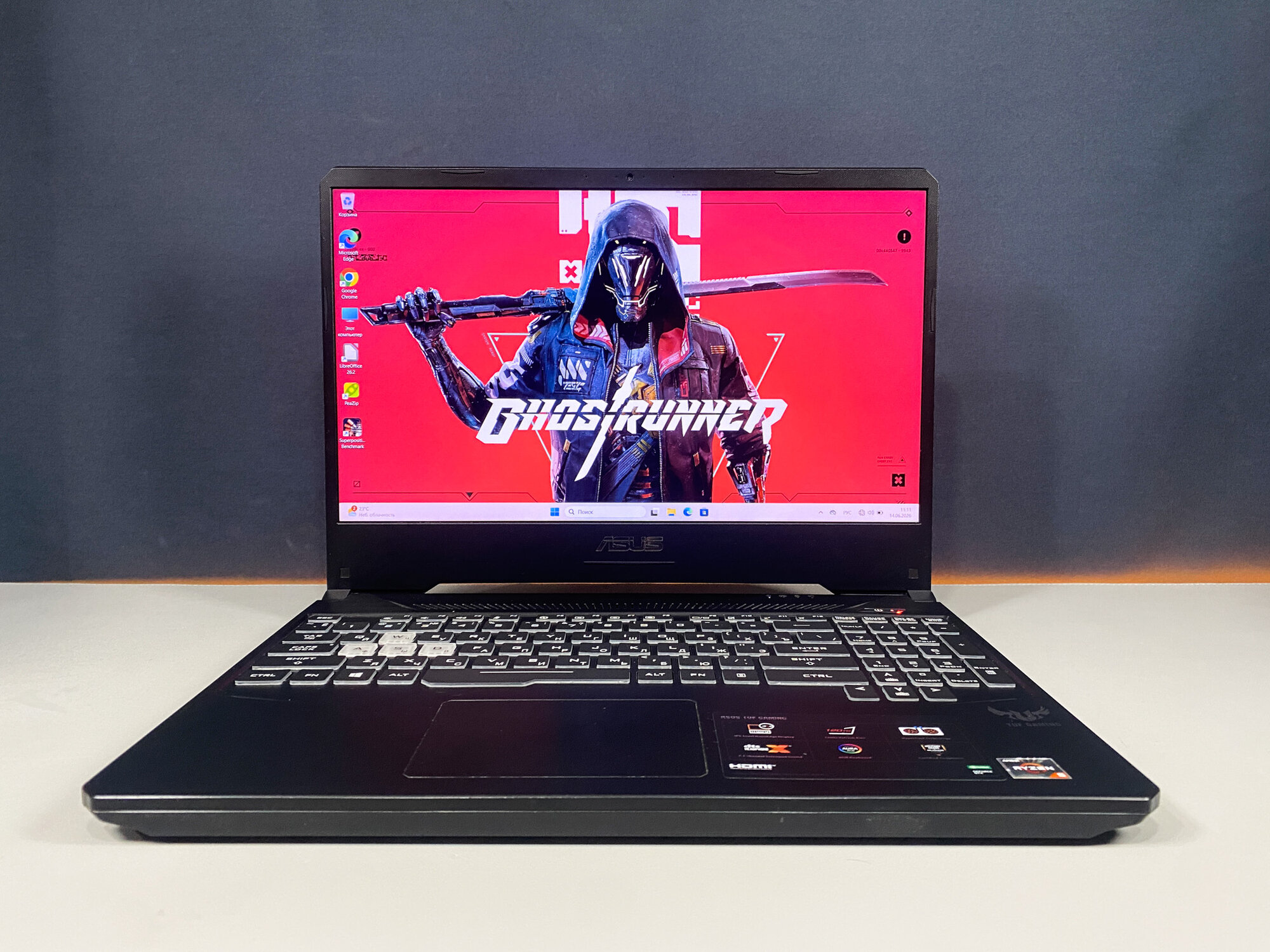 Ноутбук ASUS 15.6"120Hz/AMD Ryzen 5 3550H 4/8*2.10-3.70GHz/GTX1650-4Gb/12Gb/SSD128Gb+HDD1Tb