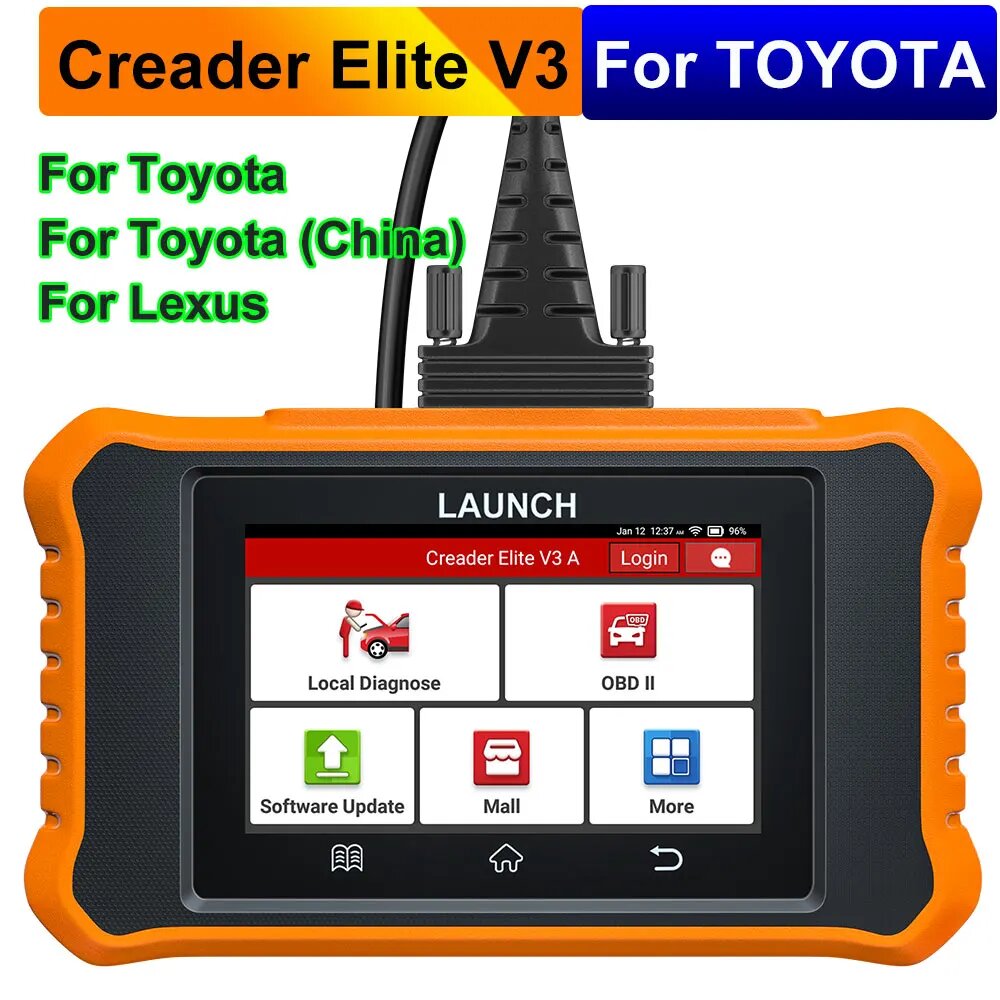 Creader Elite V3 для Toyota — OBD диагностический сканер