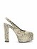 Туфли Casadei Patty python-print platform pumps, размер 39, разноцветный