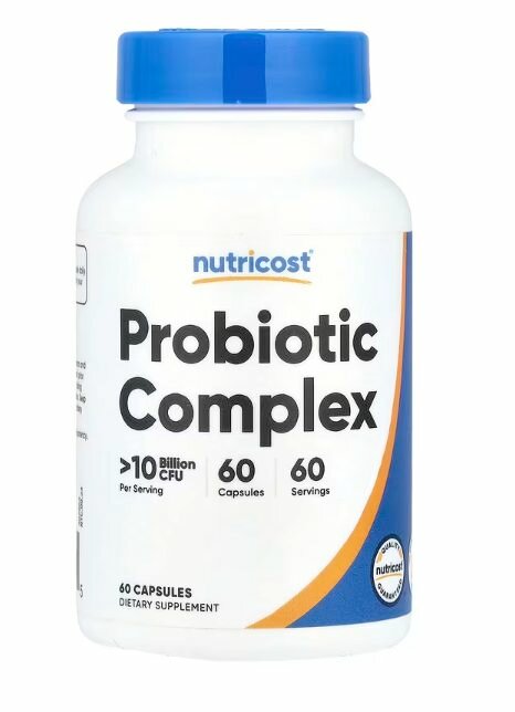 Nutricost, Комплекс пробиотиков, 60 капсул