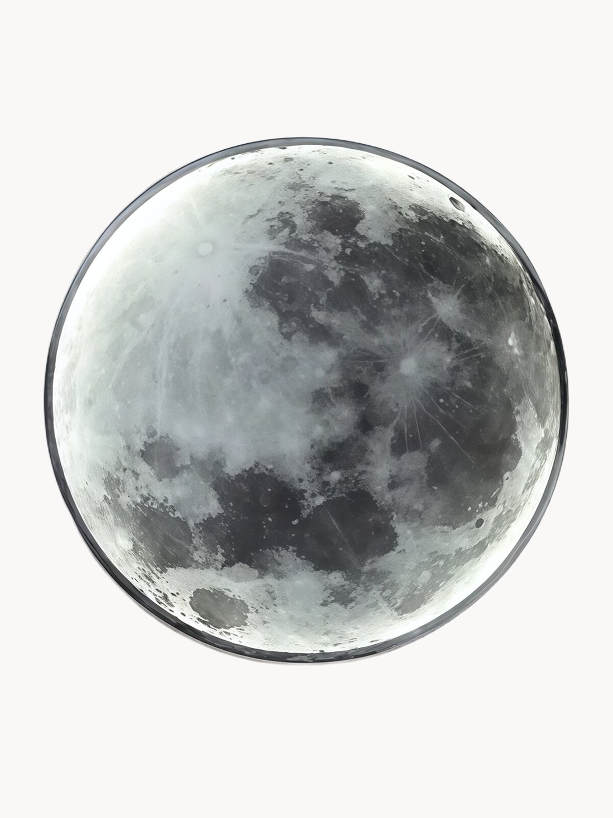 Лунный светильник/ Настенная Лампа-Картина "Луна", диаметром 60 см (LED 28W)