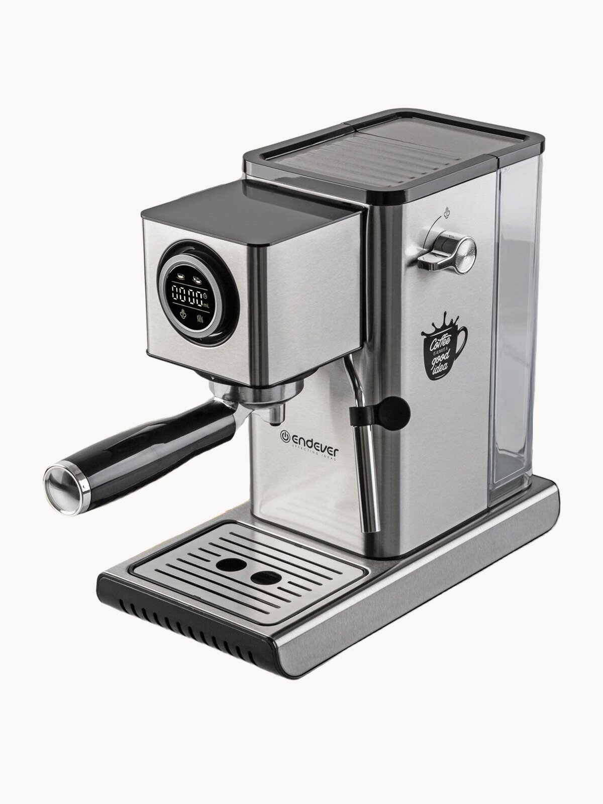 Кофеварка ENDEVER "Costa-1090", с капучинатором, 1400Вт, 1.2л