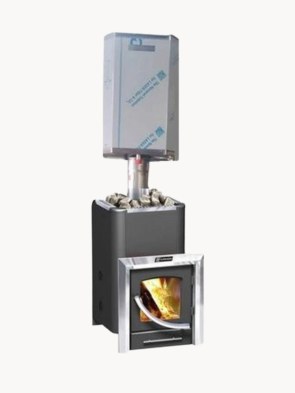 Дровяная печь для бани Ермак 16 ПС Классика +БАК на трубе 50литров