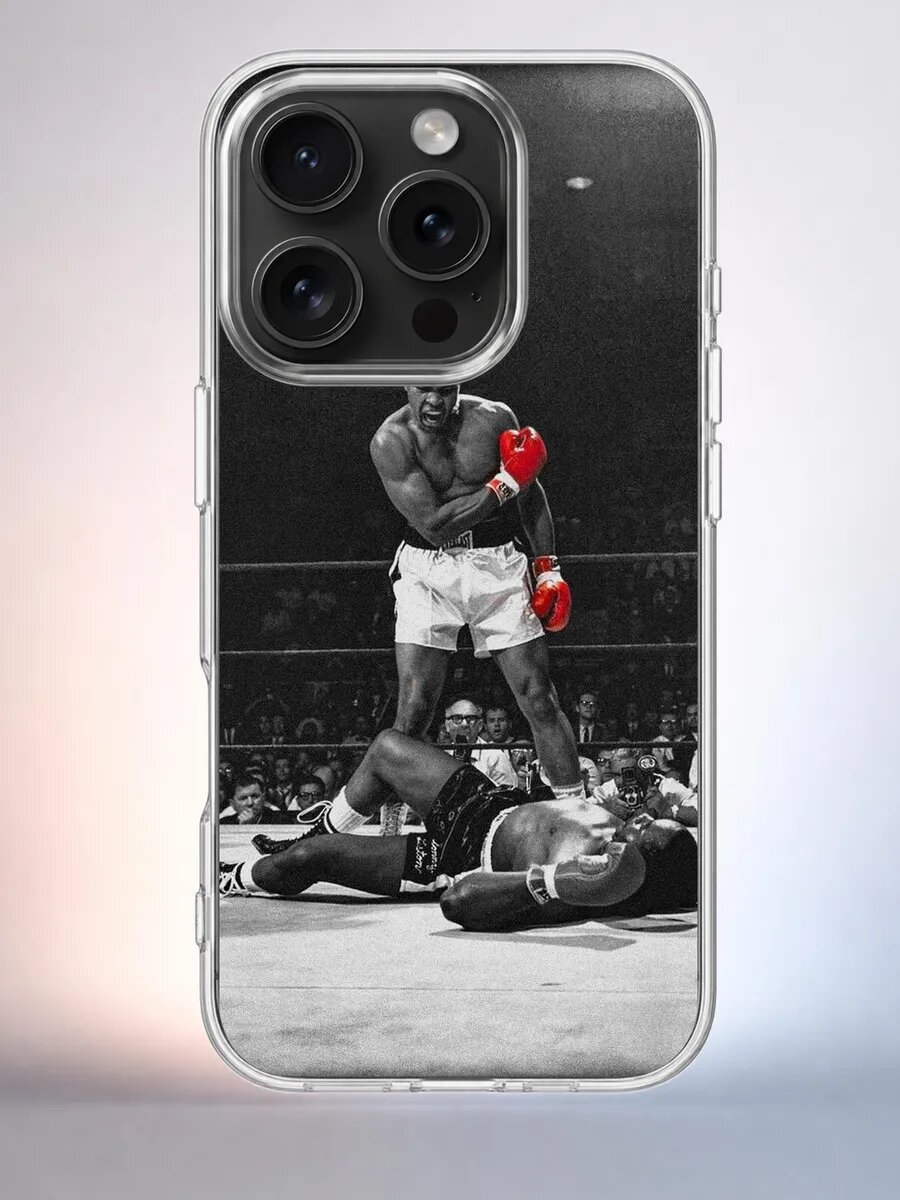 Чехол iPhone 15 Pro нокаут силиконовый