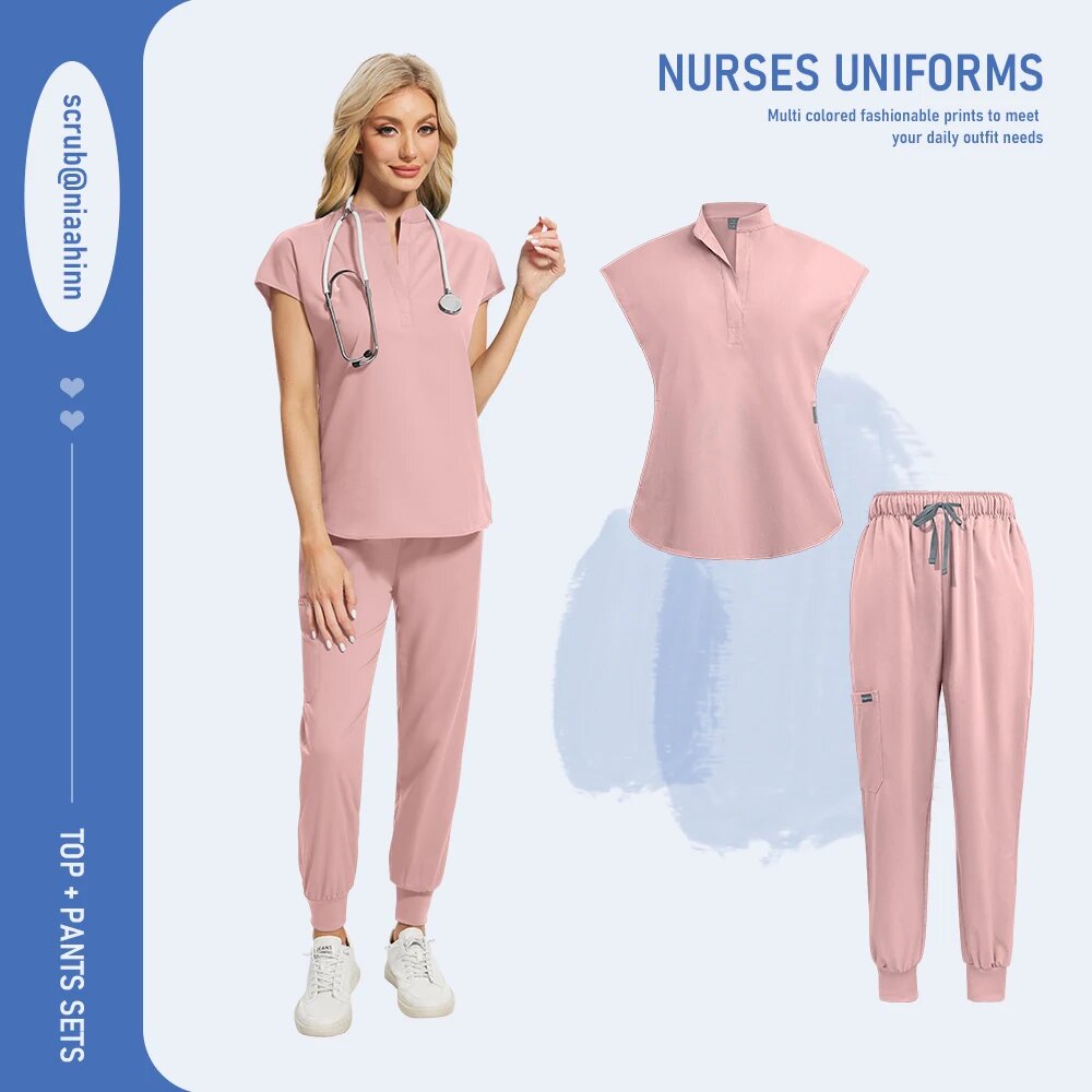 Niaahinn женские медицинские скрабы XXL, 42024-Pink