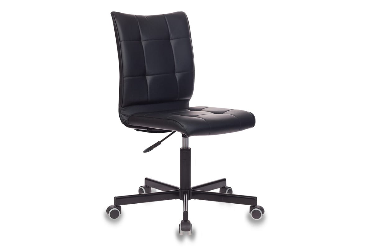 Кресло CH-330M черное Leather Black экокожа крестов. металл