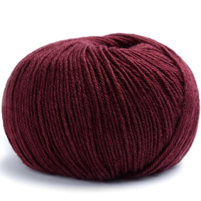 Merida /Мерида/ пряжа Lamana (50% шерсть мериноса сверхлегкая, 25% шелк, 25% полиамид), 50г/200м (16, bordeaux (бордо), бордовый)