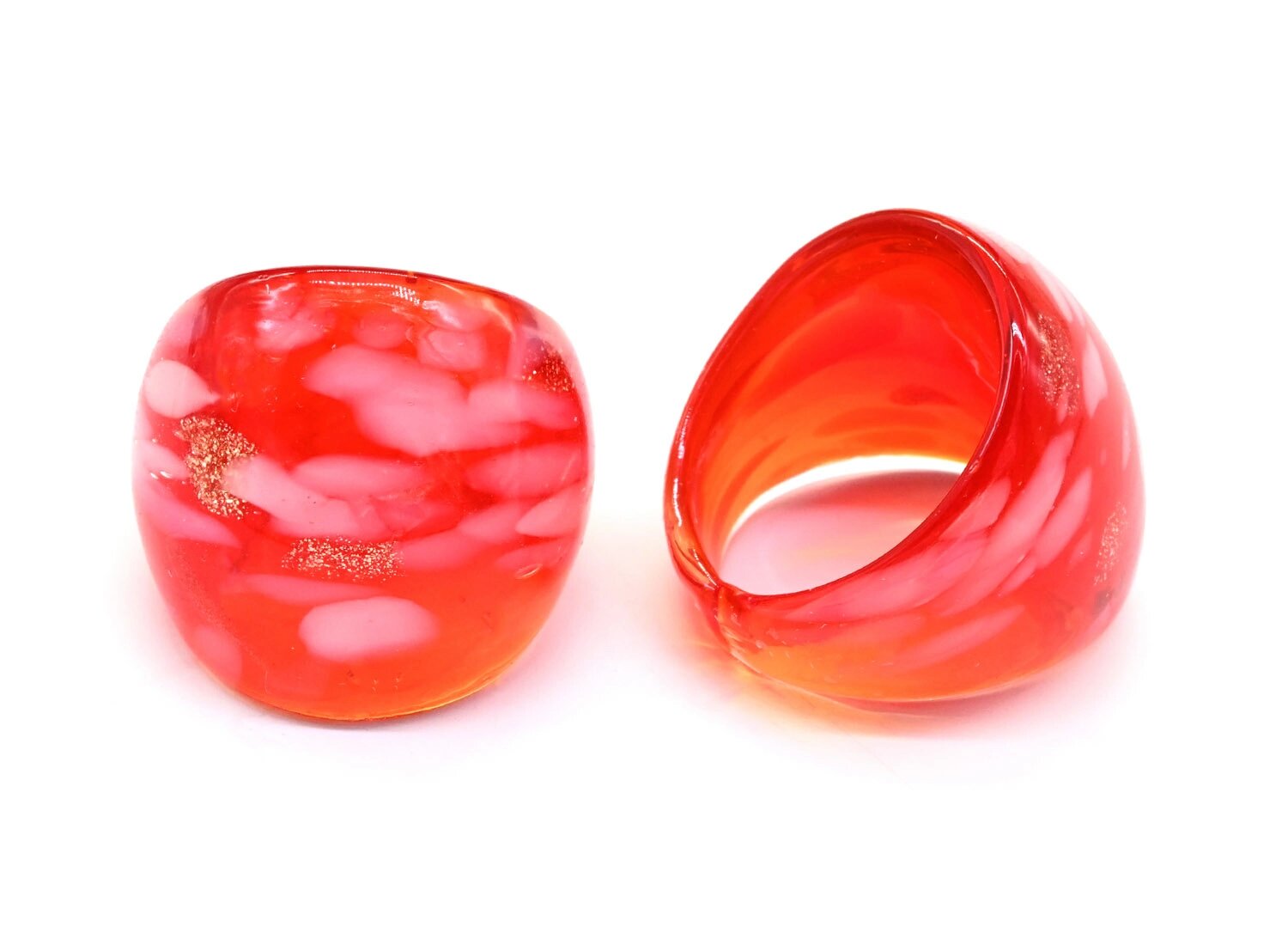 Кольцо, муранское стекло