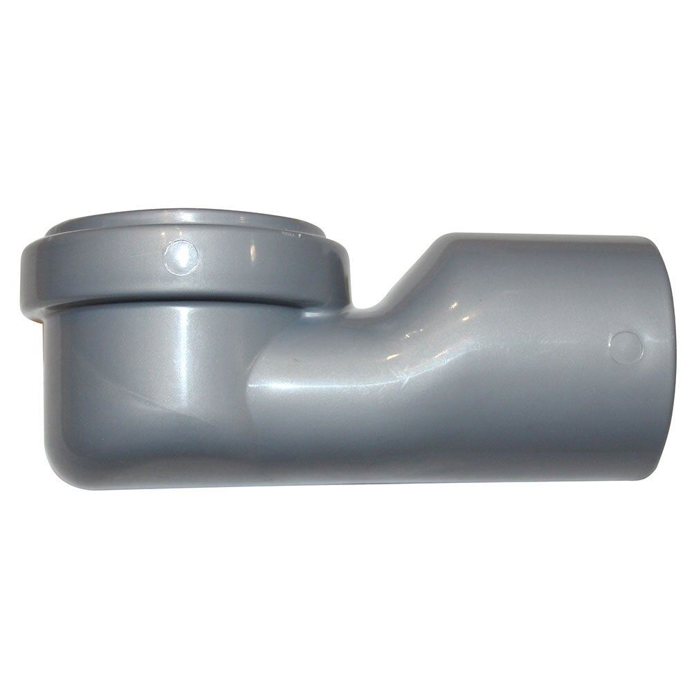 Колено для трапа канализационного низкое для монтажа сливной системы в душе