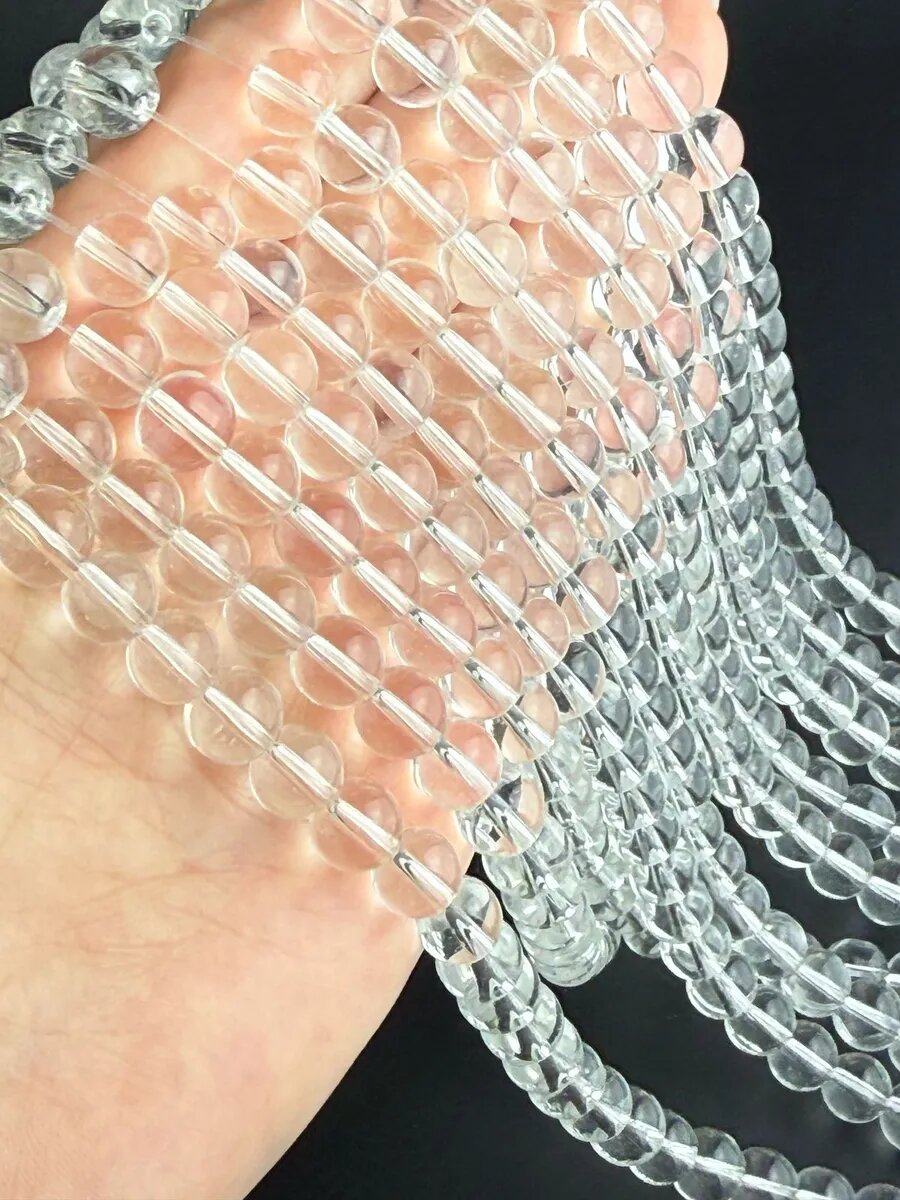 Бусины Kris_ti_Flowers, круглые, для рукоделия, стекло, 30 шт