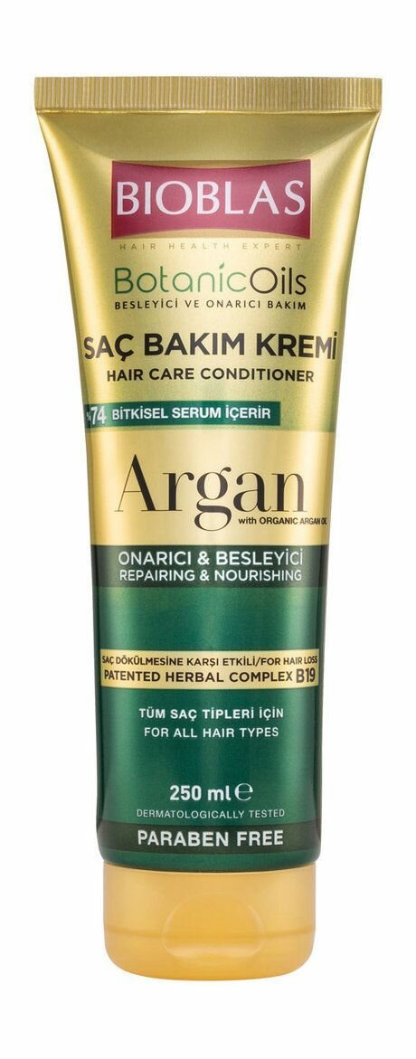 BIOBLAS Кондиционер для волос с аргановым маслом питательный увлажняющий, 200 мл