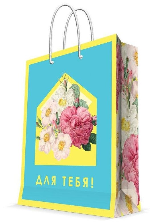 Пакет бумажный Для тебя 17.8x22.9x9. см 4660115112201 83569