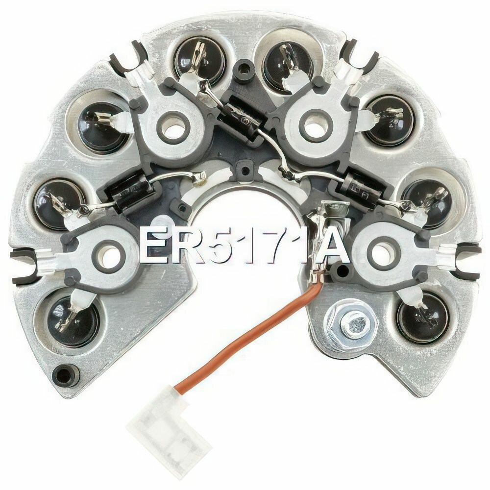 Диодный мост генератора, с дополнительными диодами для ВАЗ Лада Калина1117-1119, Газ, 2217, 2752, 2705, 406 арт ER5171A