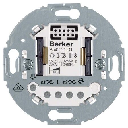 Диммер Berker R.1 85422101, для LED, винтовое крепление, управление с 2 мест