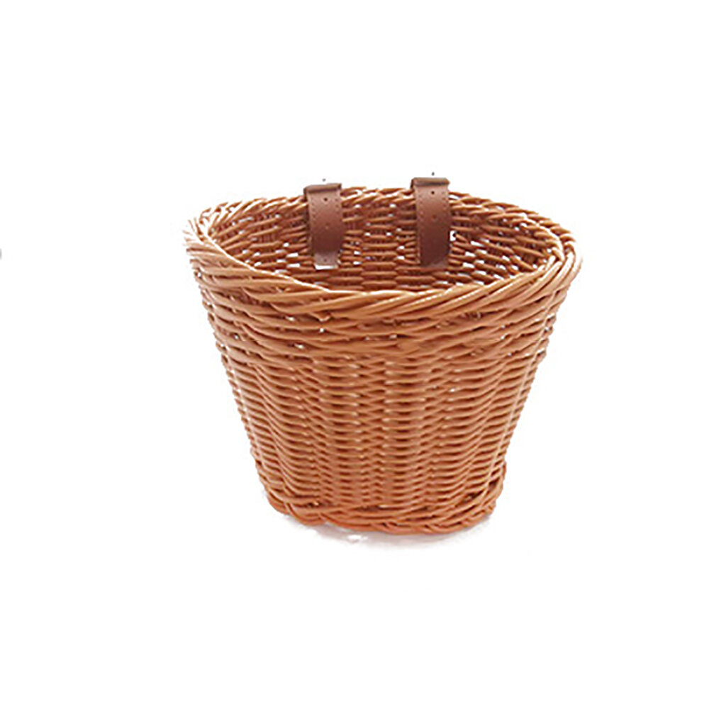 Ретро Велосипедная Корзина Плетеная Передняя Корзина Велосипеда Корзина Для Хранения Руля