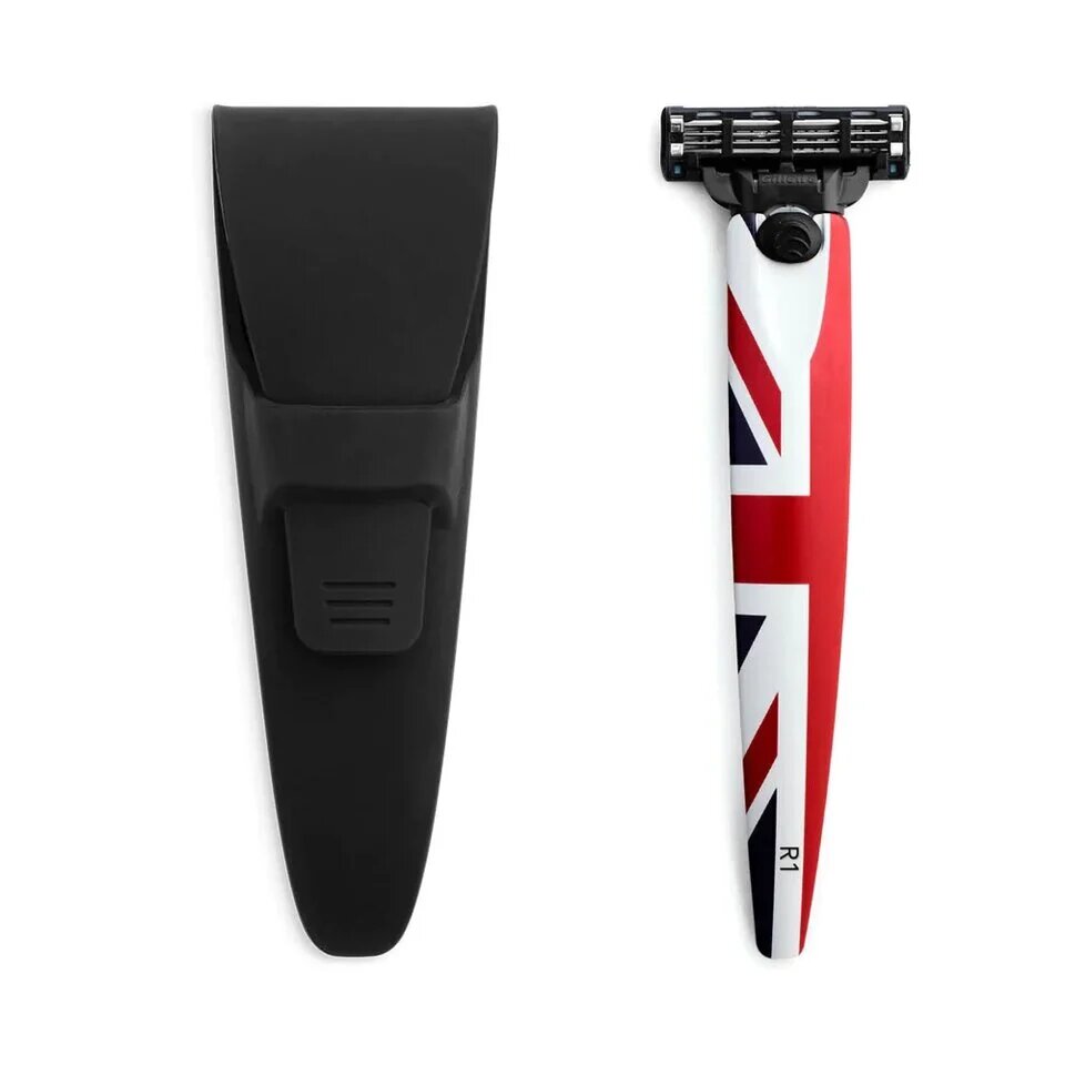 Набор бритва Bolin Webb R1 Union Jack + дорожный чехол (BW-R1-SET-CASE-JACK)