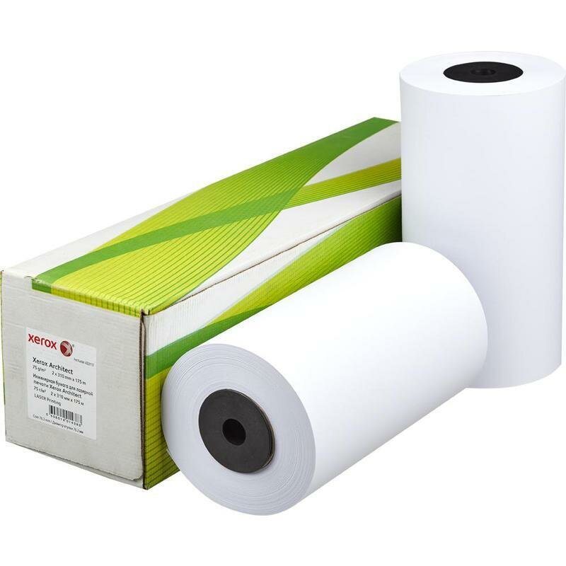 Бумага широкоформатная Xerox XES Architect (75 г/кв. м, длина 175 м, ширина 310 мм, диаметр втулки 76 мм, 450L91236)