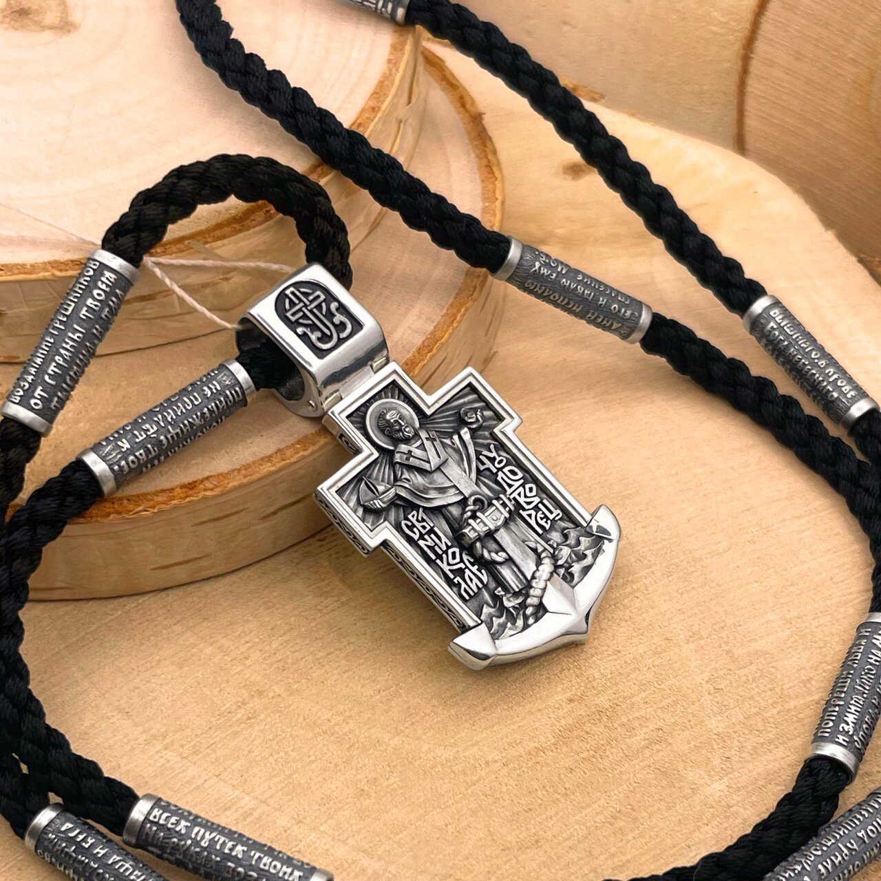 Чётки Русские Мастерские, серебро, 925 проба, чернение, оксидирование