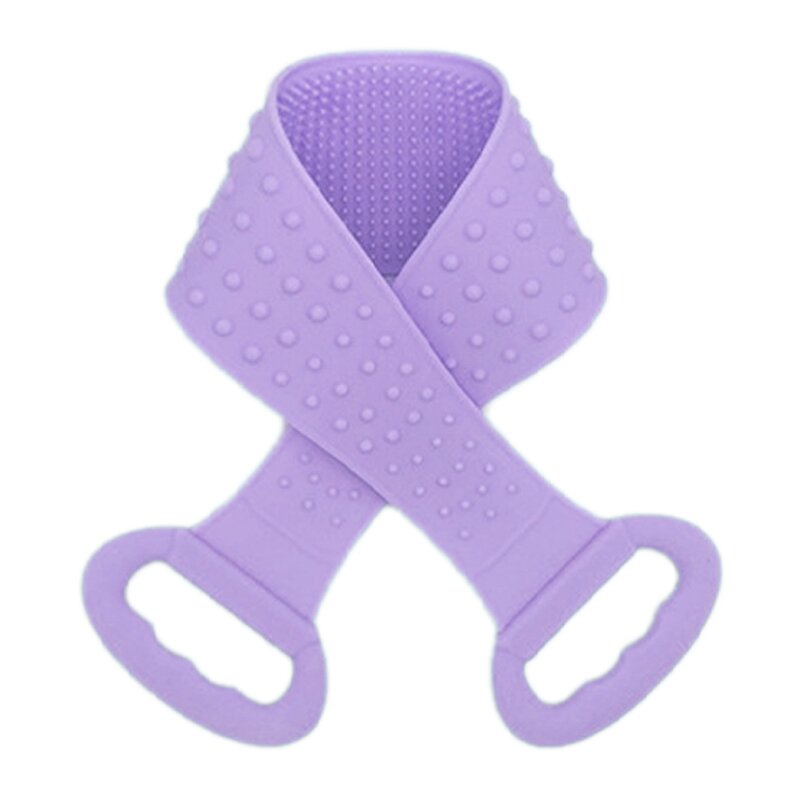 Силиконовый гель-скраб для ванны, щетка для массажа спины, массажная лента для ванны, артефакт, растирание, пепел, фиолетовый