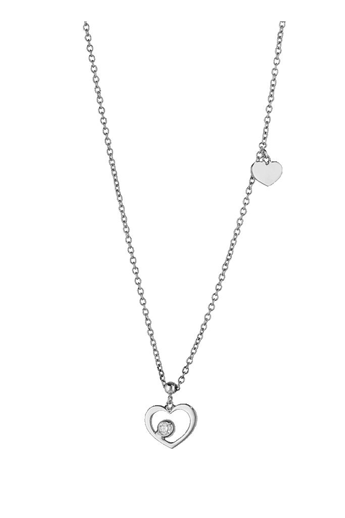 Колье, белое золото, 750 проба, бриллиант