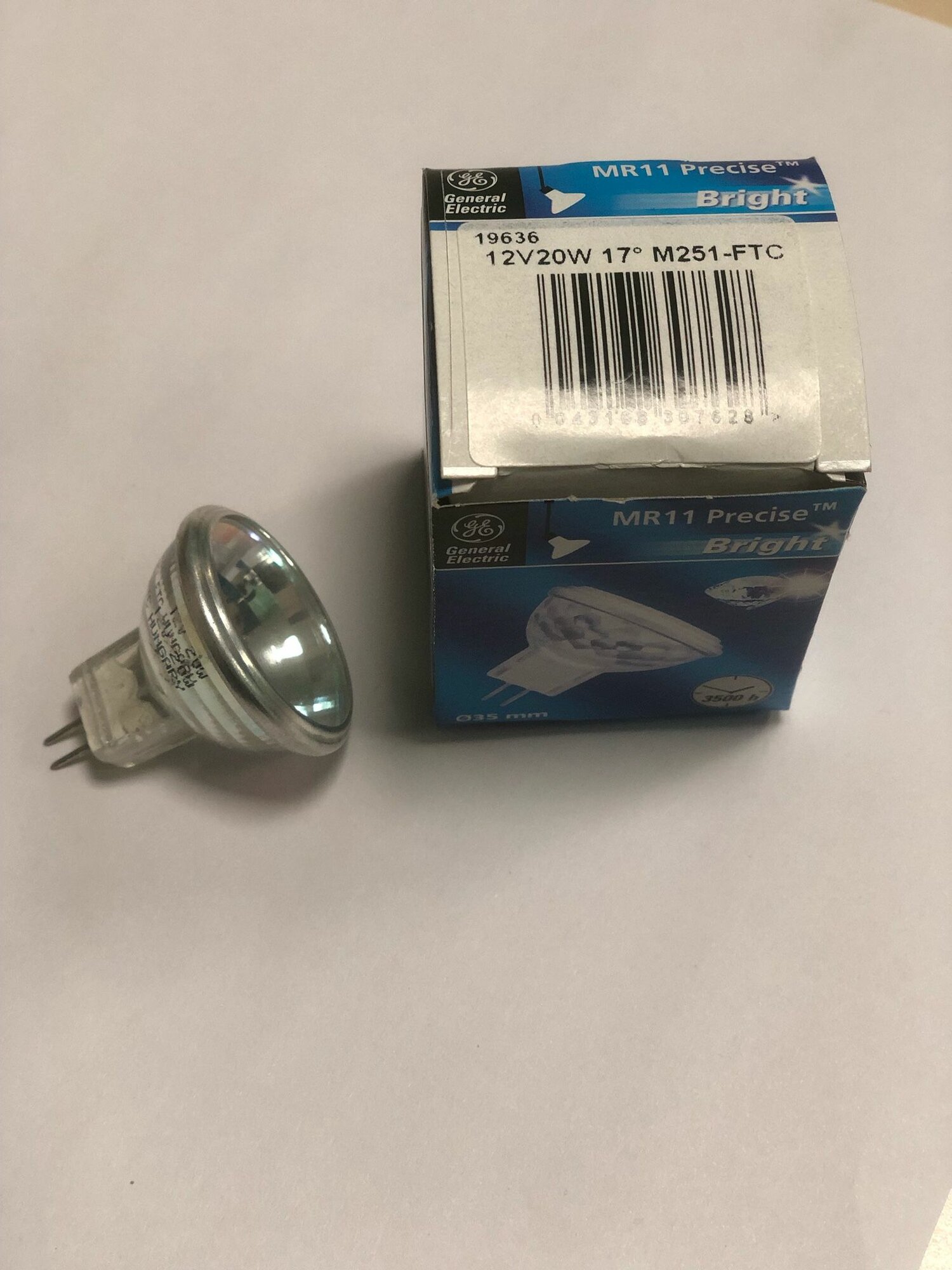 Лампа галогенная 20W 12V GU4 MR11 General Electric (аналог Osram 44890)