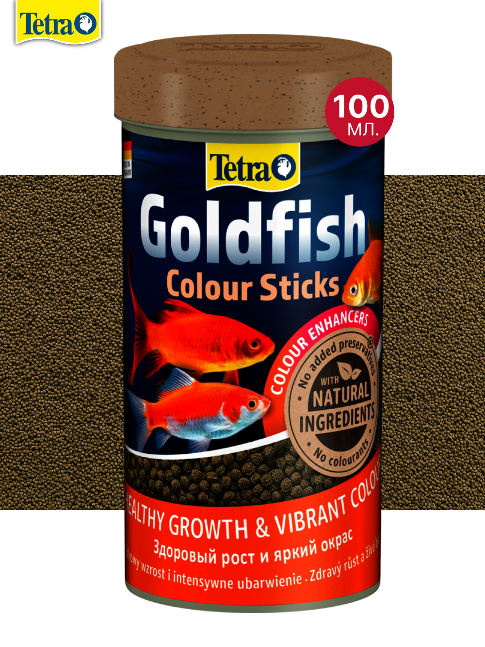 Корм Tetra "Goldfish Color Sticks", для рыб, для окраса, 100мл