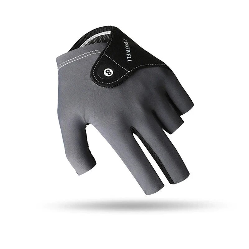 Gmarty Профессиональные бильярдные перчатки из нейлона для левой руки Gray