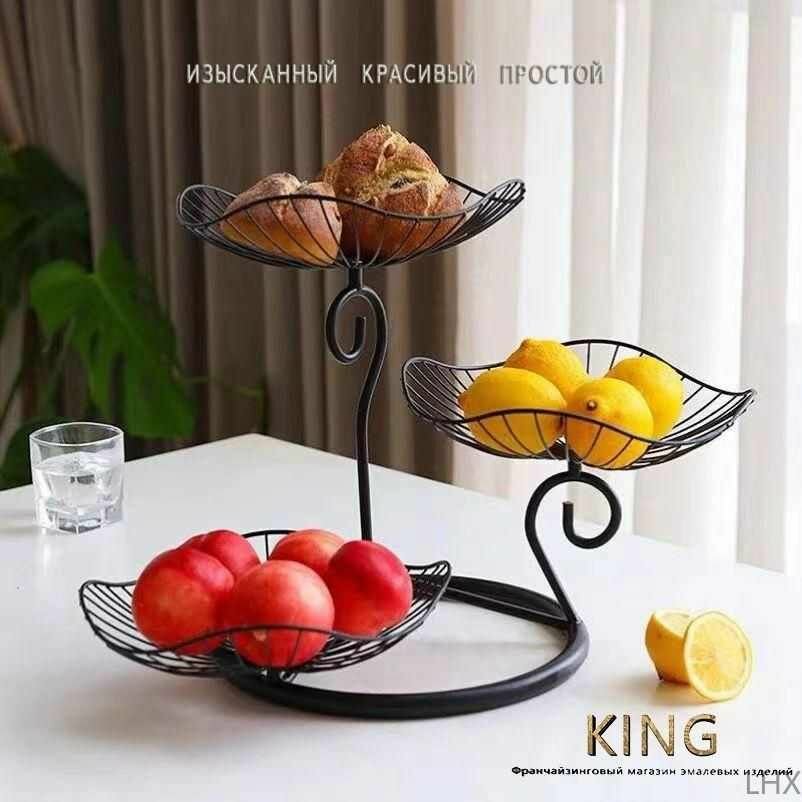 Фруктовница, 1 шт,1,24, черный,24,240, Китай