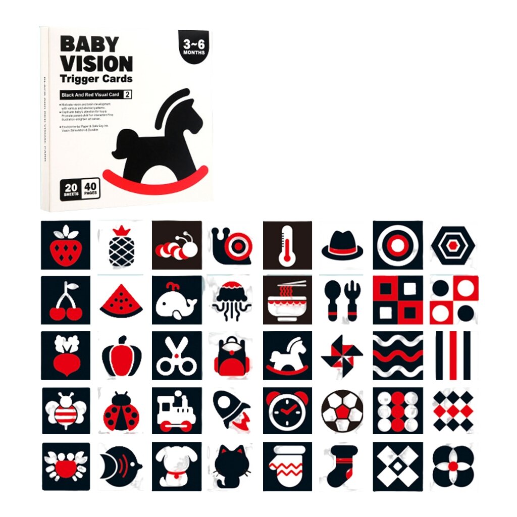 Черно-белая цветная Познавательная карта Для Дошкольного образования-Пакет 2