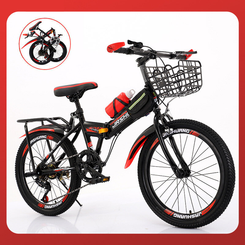 2026 Новейший детский складной горный велосипед 18/20/22/24 дюйма для мальчиков и девочек с переменной скоростью и дисковыми тормозами, велосипед для больших детей и студентов